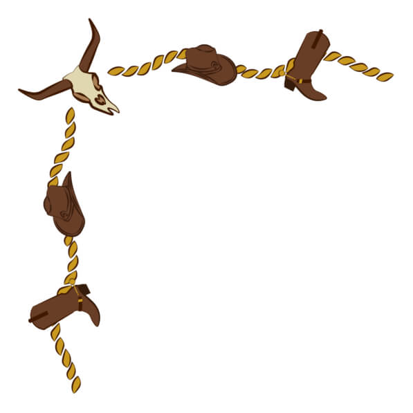 Download Western-themed decorative border Borders & Corners Online ...