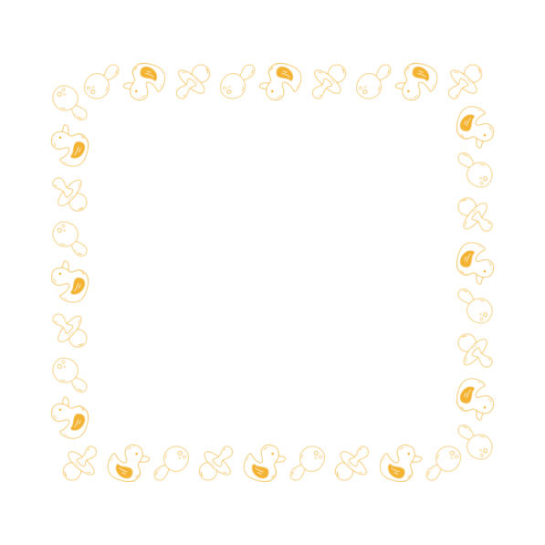Download Playful Yellow Duck and Mushroom Border Design Frames Online ...