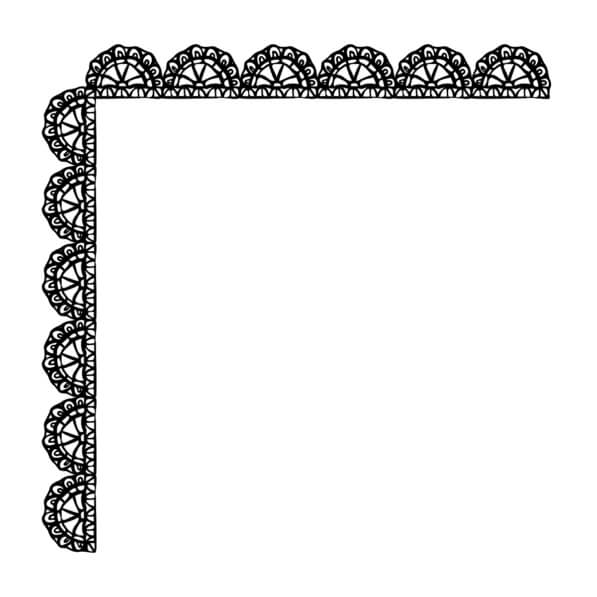 Download Decorative Black Lace Border Borders & Corners Online ...