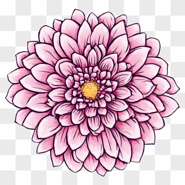 Download Illustration of a Pink Flower Cartoons Online - Creative Fabrica