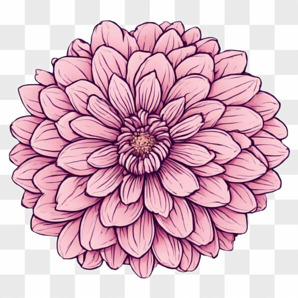 Download Detailed Pink Flower Illustration Cartoons Online - Creative ...