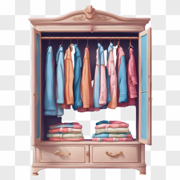 Baixe Guarda-roupa Organizado com Camisas Coloridas Cartoons - Creative ...