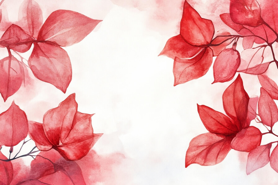 Download Watercolor Red Leaves Backgrounds Online - Creative Fabrica