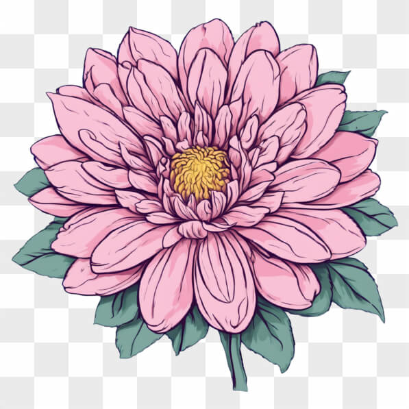 Download Illustration of a Pink Flower Cartoons Online - Creative Fabrica