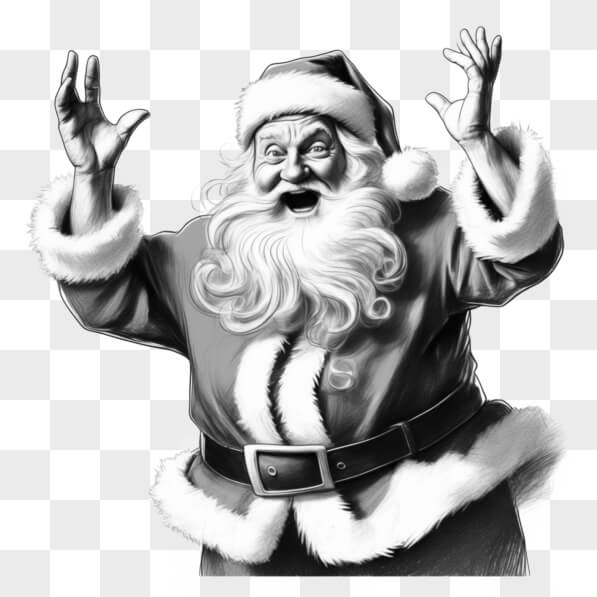Download Cheerful Santa Claus Illustration Sketches Online - Creative ...