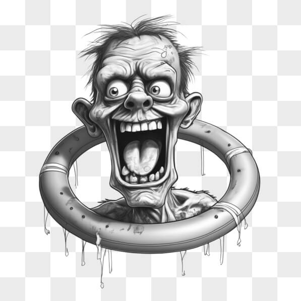 Download Grotesque Character in Life Ring Sketches Online - Creative ...