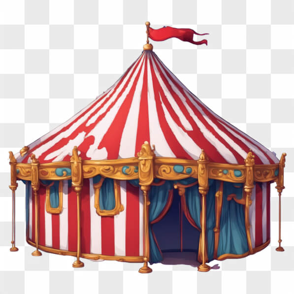 Descarga Carpa de circo colorida con rayas Cartoons En Línea - Creative ...