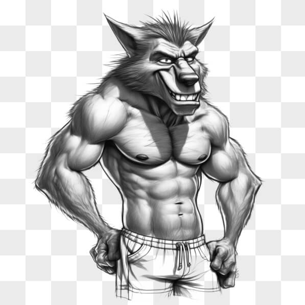 Download Anthropomorphic Wolf Character Sketches Online - Creative Fabrica