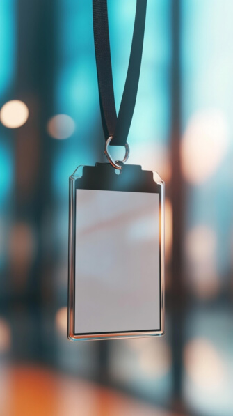 Télécharger Badge de nom vierge avec cordon Mockups En Ligne - Creative ...
