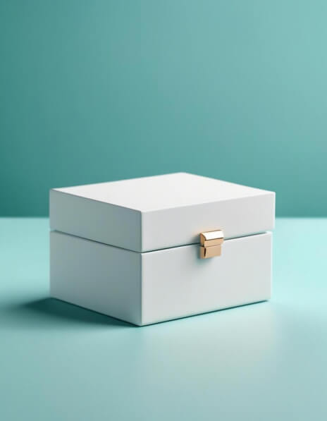 Download Elegant White Box with Gold Clasp Mockups Online - Creative ...
