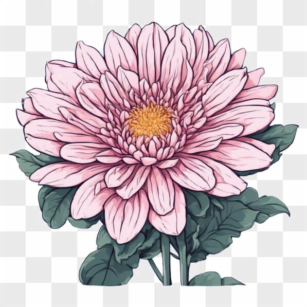 Descarga Crisantemo Rosa Cartoons En Línea - Creative Fabrica