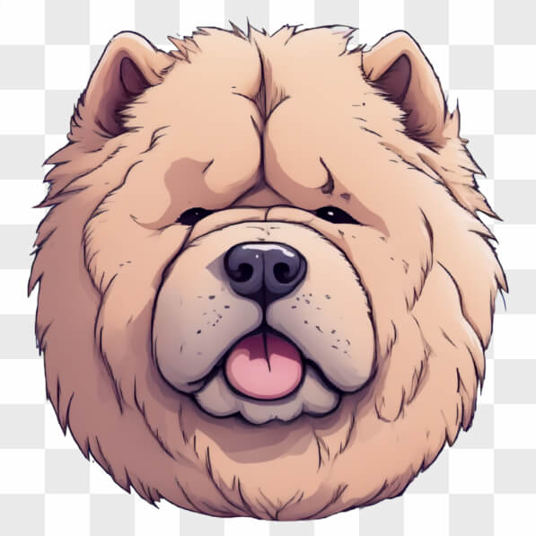 Descarga Cara de perro chow chow de dibujos animados Cartoons En Línea ...
