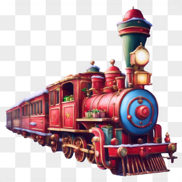 Download Holiday Steam Locomotive Cartoons Online - Creative Fabrica