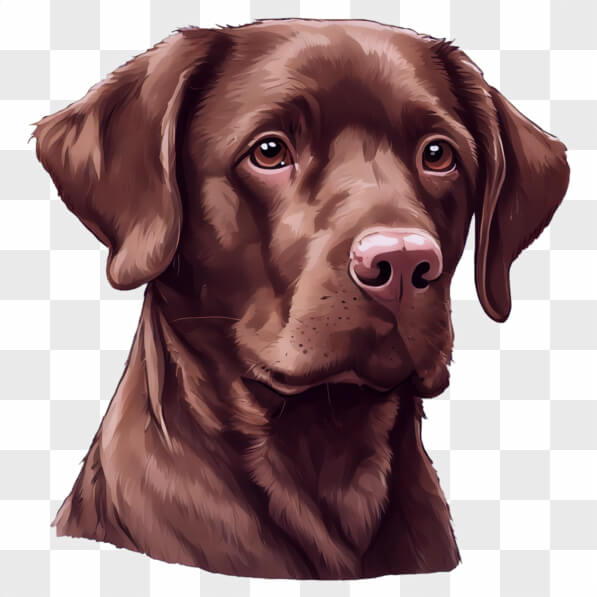 Baixe Retrato de um Labrador Retriever de Chocolate Cartoons - Creative ...