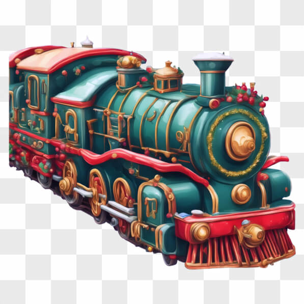 Download Festive Steam Locomotive Cartoons Online - Creative Fabrica
