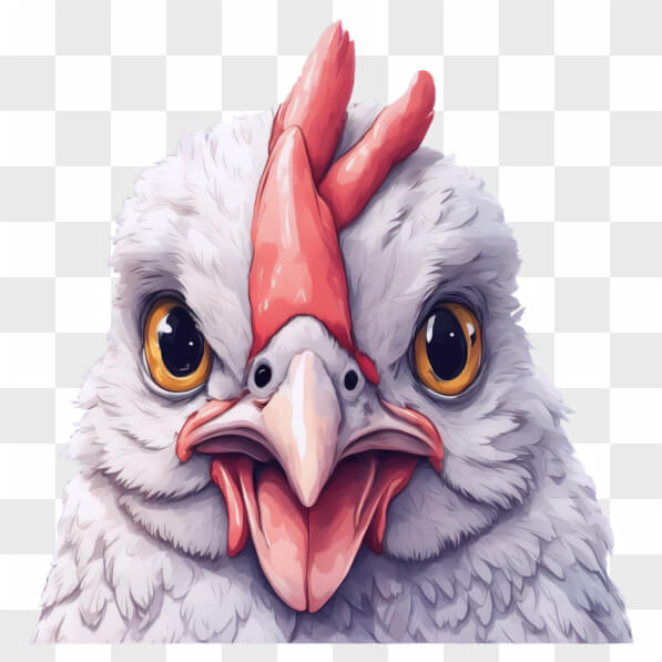 Download Stylized Chicken Face Illustration Cartoons Online - Creative ...