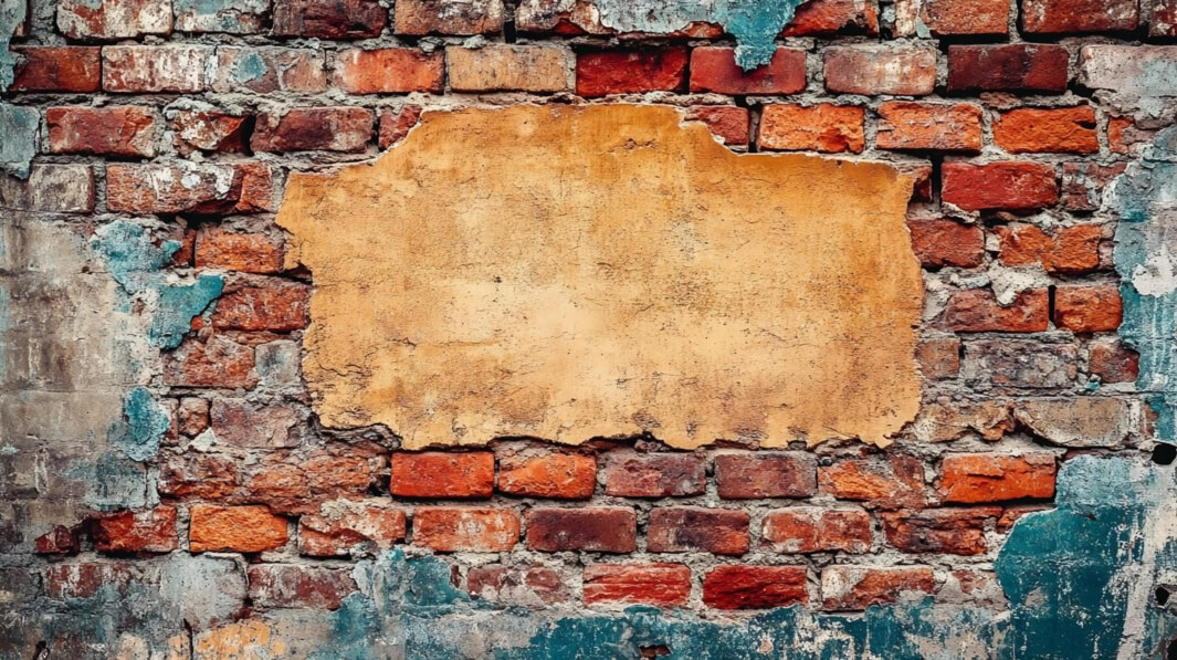 Scarica Muro di mattoni invecchiati con intonaco esposto Sfondi Online ...