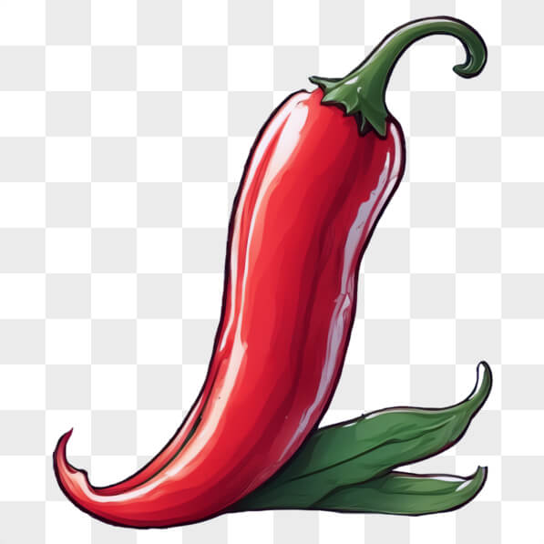 Descarga Pimiento rojo con hojas verdes Cartoons En Línea - Creative ...