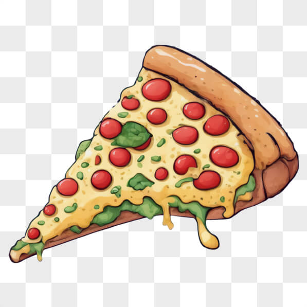 Download Delicious Cartoon Pizza Slice Cartoons Online - Creative Fabrica