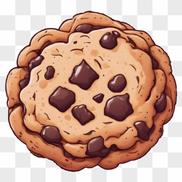 Download Delicious Chocolate Chip Cookie Cartoons Online - Creative Fabrica