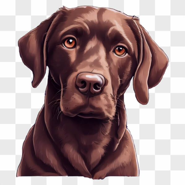 Download Brown Labrador Retriever Portrait Cartoons Online - Creative ...