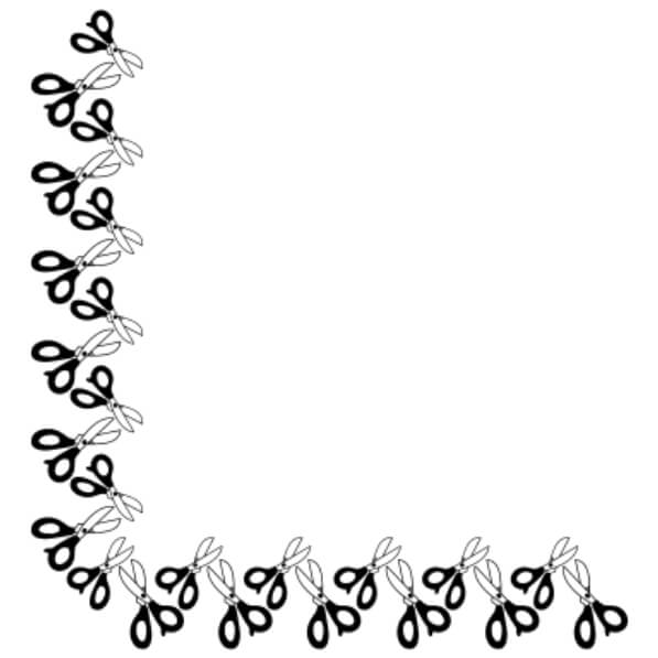 Download Decorative Scissors Border Borders & Corners Online - Creative ...