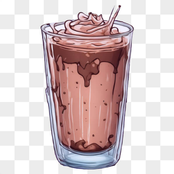 Download Chocolate Milkshake with Whipped Cream and Chocolate Syrup ...