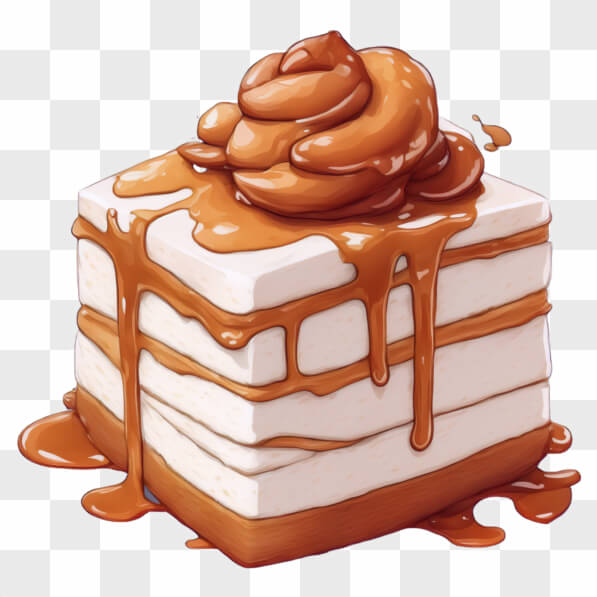 Download Layered Caramel Dessert Cartoons Online - Creative Fabrica