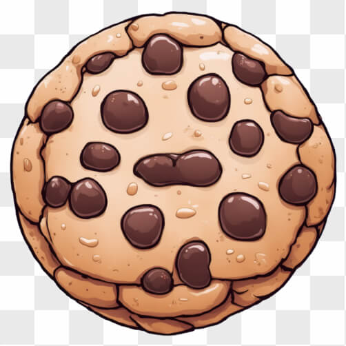 Download Cute Cartoon Chocolate Chip Cookie Cartoons Online - Creative ...
