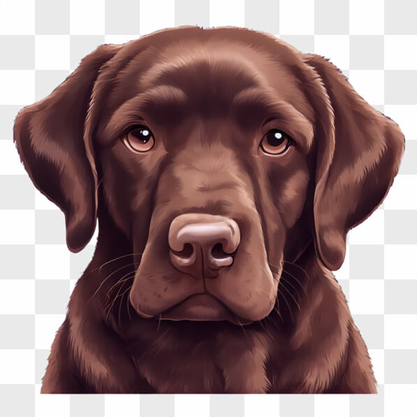 Download Portrait of a Brown Labrador Retriever Cartoons Online ...