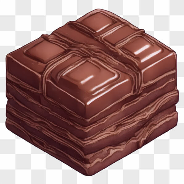 Download Decadent Chocolate Square Cartoons Online - Creative Fabrica