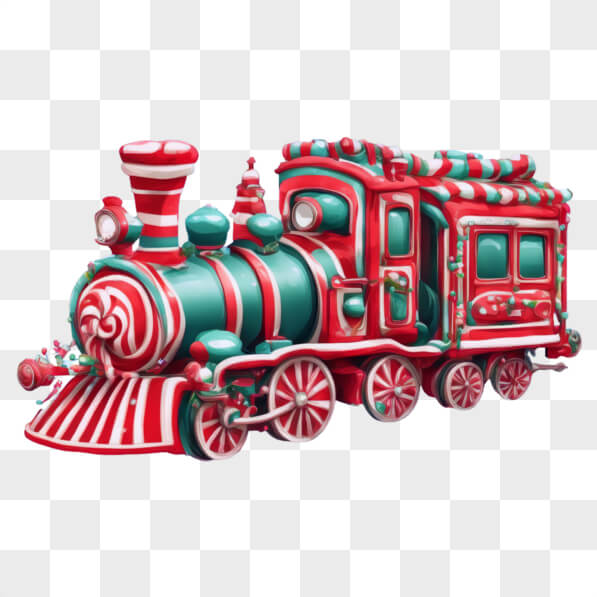 Download Whimsical Holiday Candy Train Cartoons Online - Creative Fabrica
