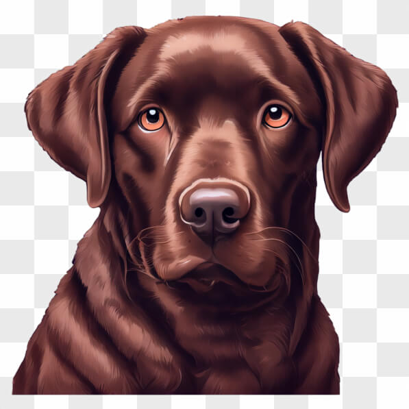Baixe Retrato em close de um cachorro Labrador de chocolate Cartoons ...