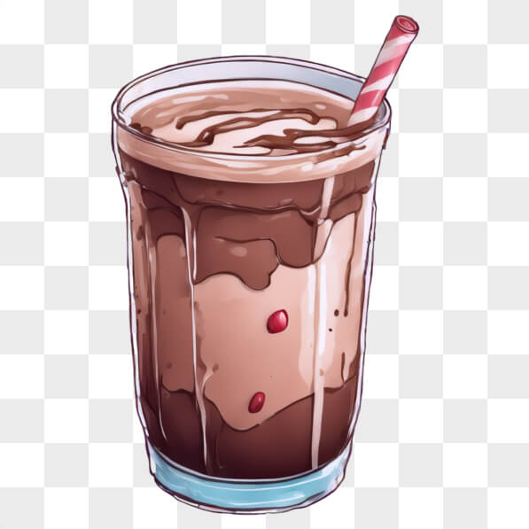 Descarga Bebida de chocolate con popote rayado Cartoons En Línea ...
