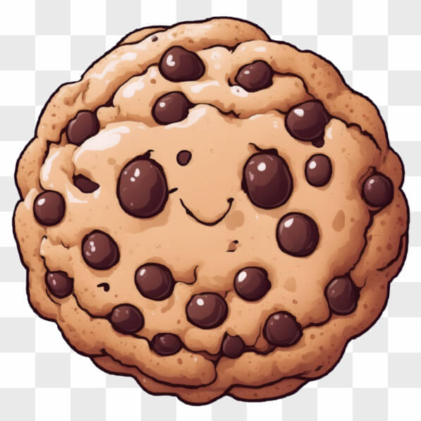 Download Cute Cartoon Chocolate Chip Cookie Cartoons Online - Creative ...