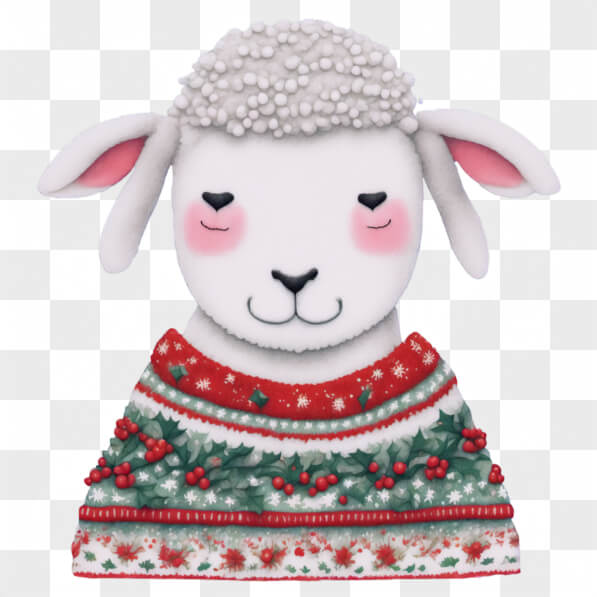 Download Festive Sheep Illustration Cartoons Online - Creative Fabrica