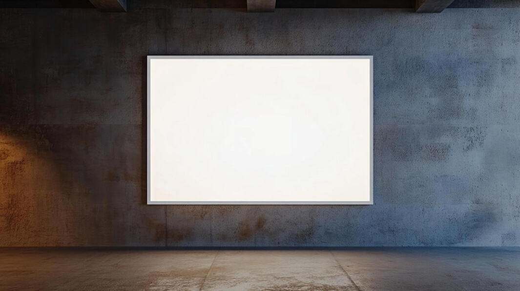 Descarga Lienzo en blanco en un entorno interior moderno Mockups En ...