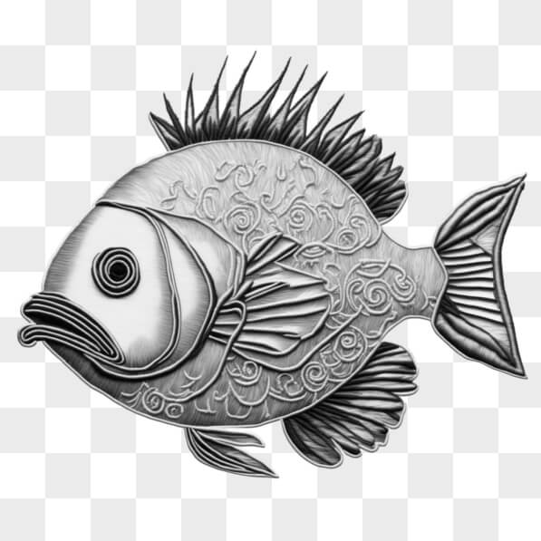 Download Artistic Illustration of a Fish Sketches Online - Creative Fabrica