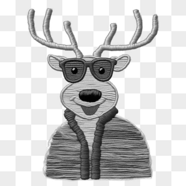 Download Cool Reindeer in Sunglasses and Jacket Sketches Online ...