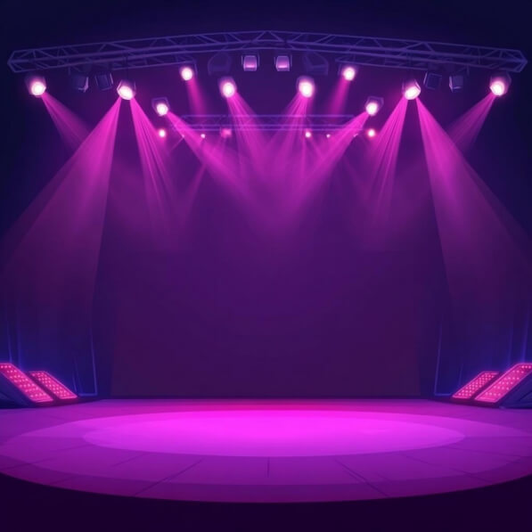 Descarga Escenario iluminado con luces moradas Fondos En Línea ...