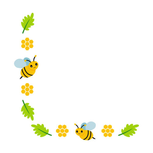Download Whimsical Bees and Butterflies Border Design Borders & Corners ...