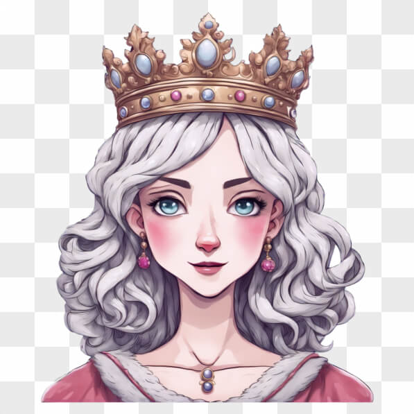 Download Illustrated Royal Character with Crown Cartoons Online ...