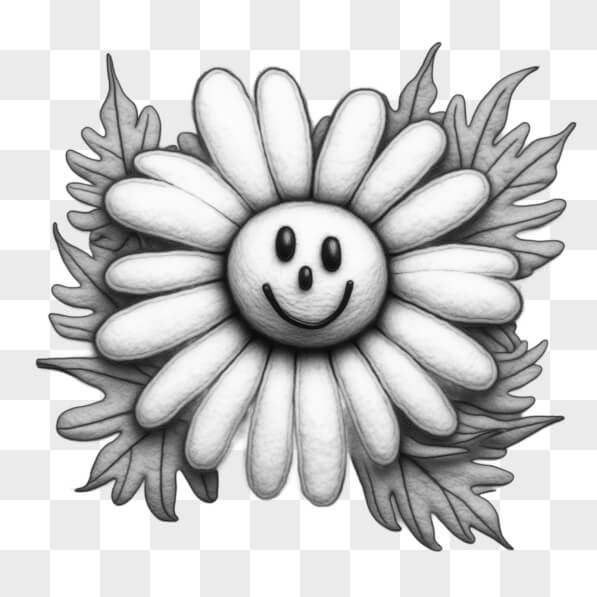 Download Smiling Daisy Flower Illustration Sketches Online - Creative ...