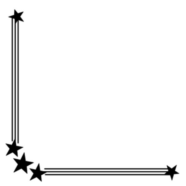 Download Decorative Star Corner Design Borders & Corners Online ...