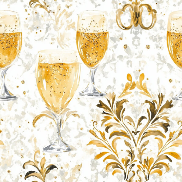 Descarga Patrón de Copas de Champán Elegantes Patrones En Línea ...