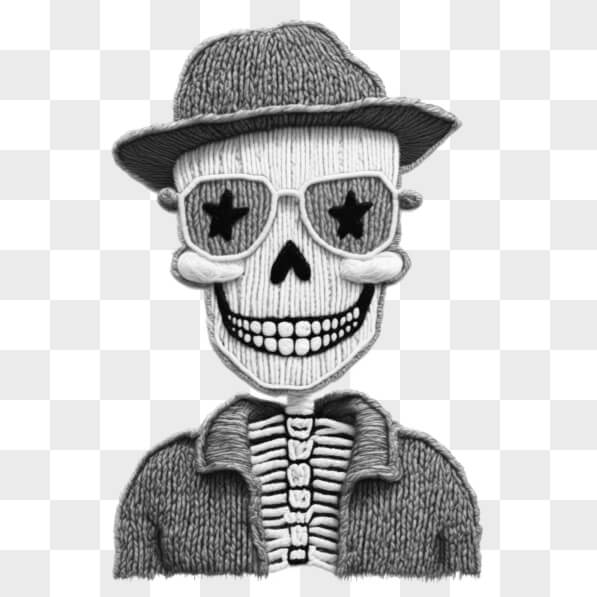 Download Stylish Skeleton Artwork Sketches Online - Creative Fabrica