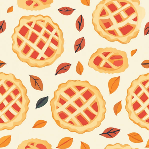 Download Autumn Pie Pattern Patterns Online - Creative Fabrica
