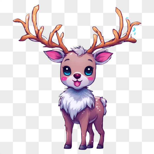 Download Cute Cartoon Reindeer Cartoons Online - Creative Fabrica