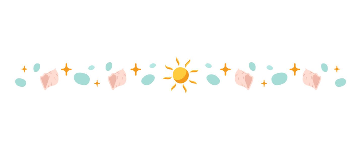 Download Decorative Seashell and Sun Border Design Borders & Corners ...