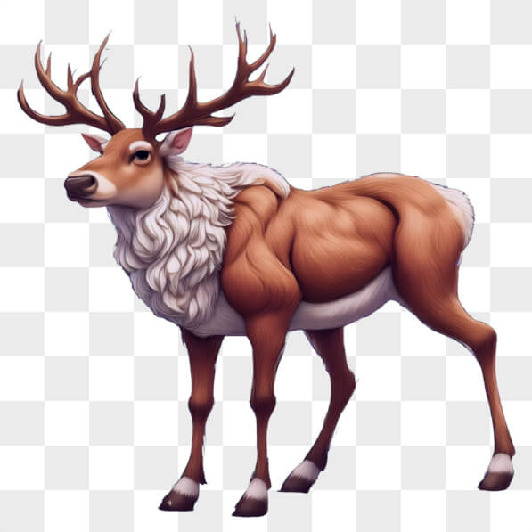 Scarica Cervo Muscoloso Stilizzato Cartoni animati Online - Creative ...